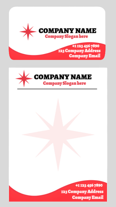 Company letterhead and business card Template | PosterMyWall