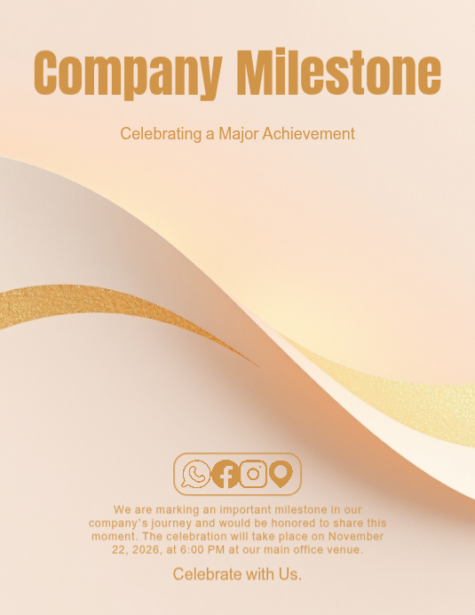Plantilla de Company Milestone Celebration Flyer | PosterMyWall