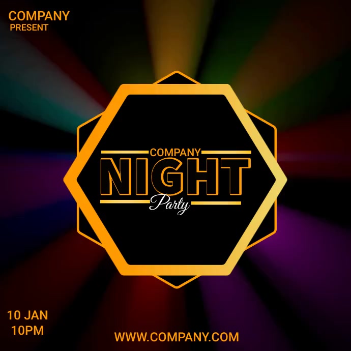 Copy of company night party | PosterMyWall
