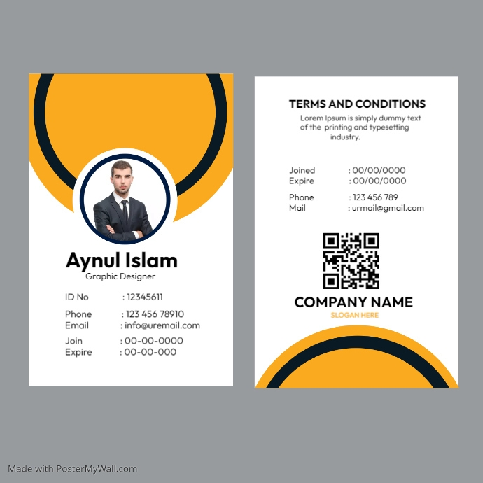 Company Personal ID Template | PosterMyWall