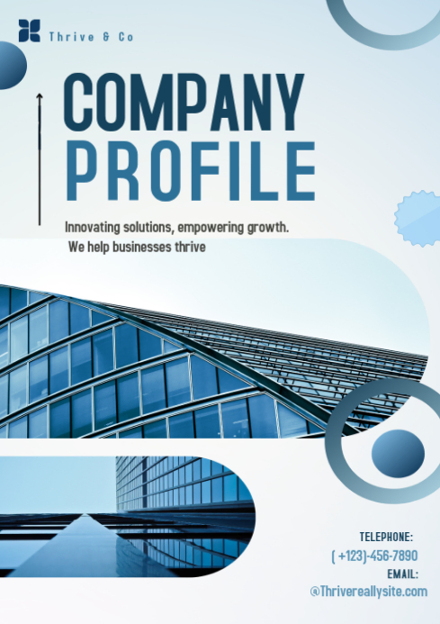 Plantilla de Company profile | PosterMyWall