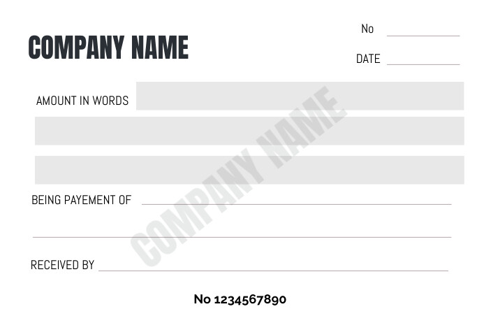 White Payment Receipt Posters Template | PosterMyWall