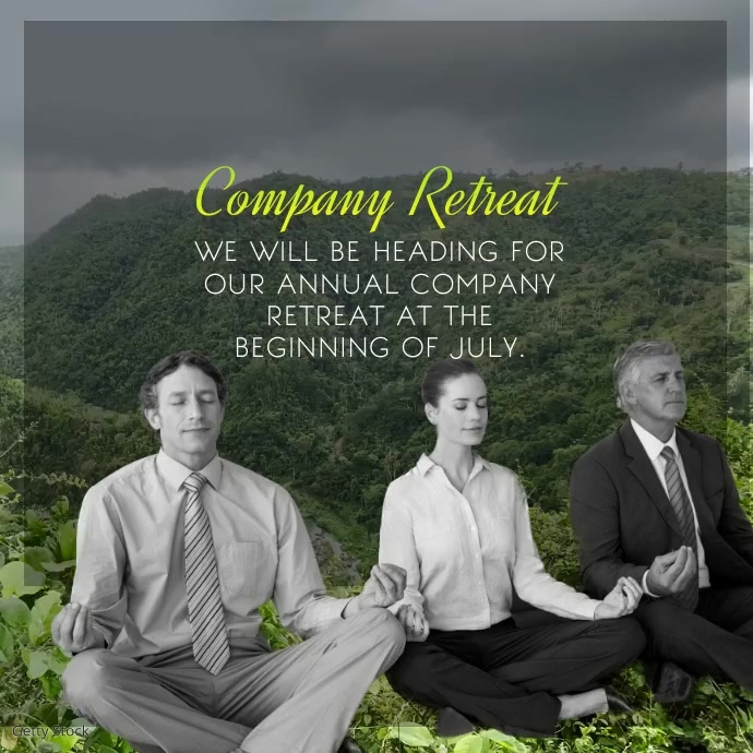 Copy of company retreat event | PosterMyWall