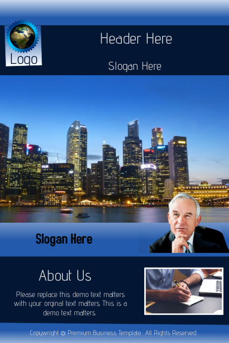 Company Website Template | PosterMyWall