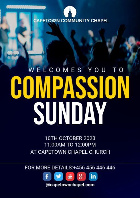 compassion Sunday flyer template (1) | PosterMyWall