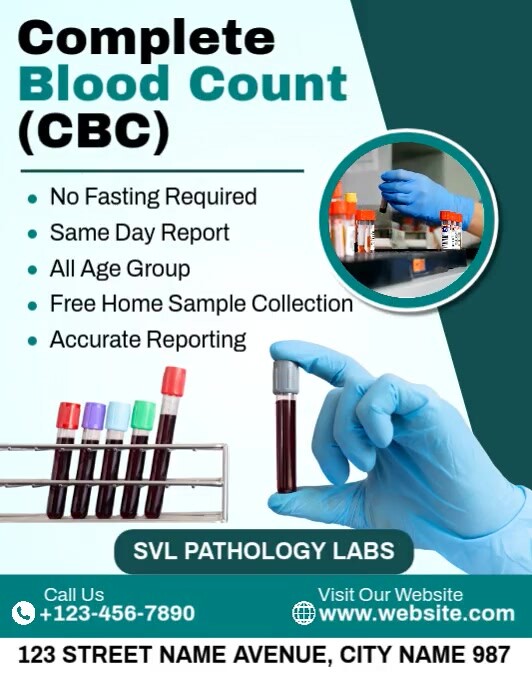 Complete Blood Count Template | PosterMyWall