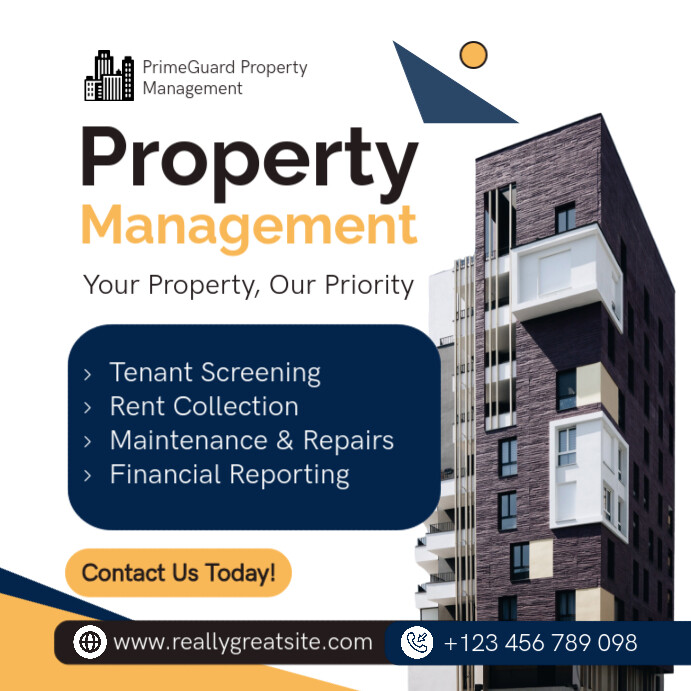 Comprehensive Property Management Services Poster Template | PosterMyWall