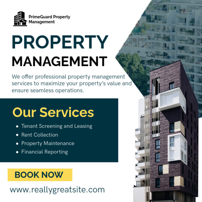Modèle Comprehensive Property Management Services Poster | PosterMyWall