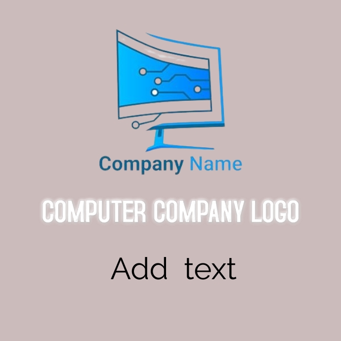 Copy of COMPUTER COMANPY LOGO | PosterMyWall