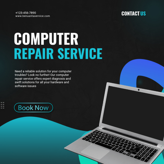 Computer Template | PosterMyWall