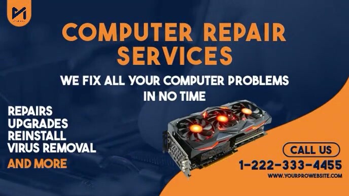 Copy of Computer Laptop Service & Repairs Video Ad | PosterMyWall