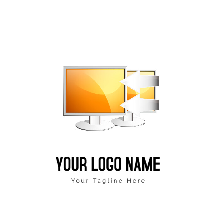 Computer Monitors Display Device Logo เทมเพลต | PosterMyWall