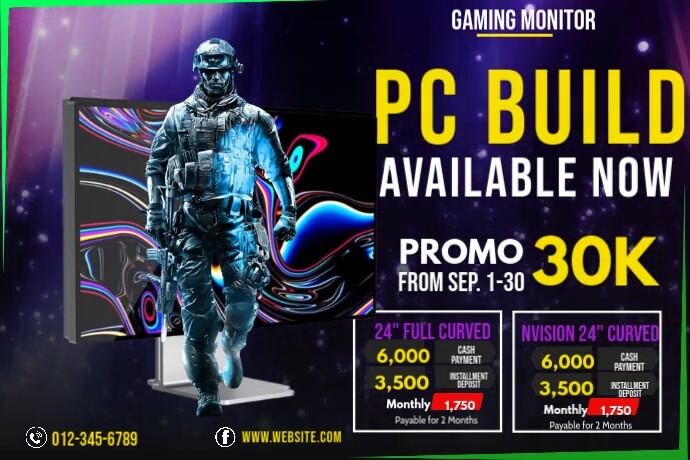 Computer Pc Build Poster Template | PosterMyWall