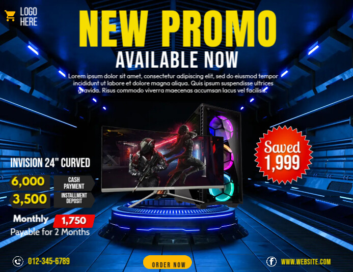 Computer Promo Ads Template | PosterMyWall