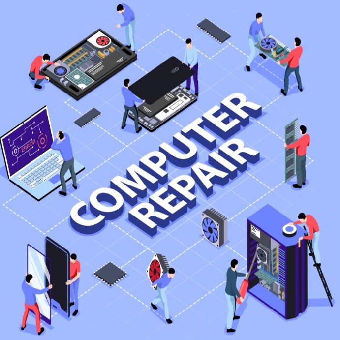 Computer repair design flyer Template | PosterMyWall