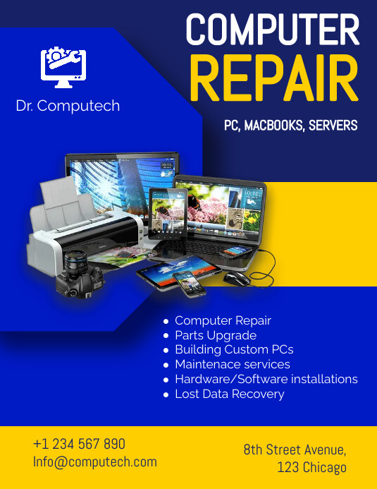 Copy of computer repair | PosterMyWall