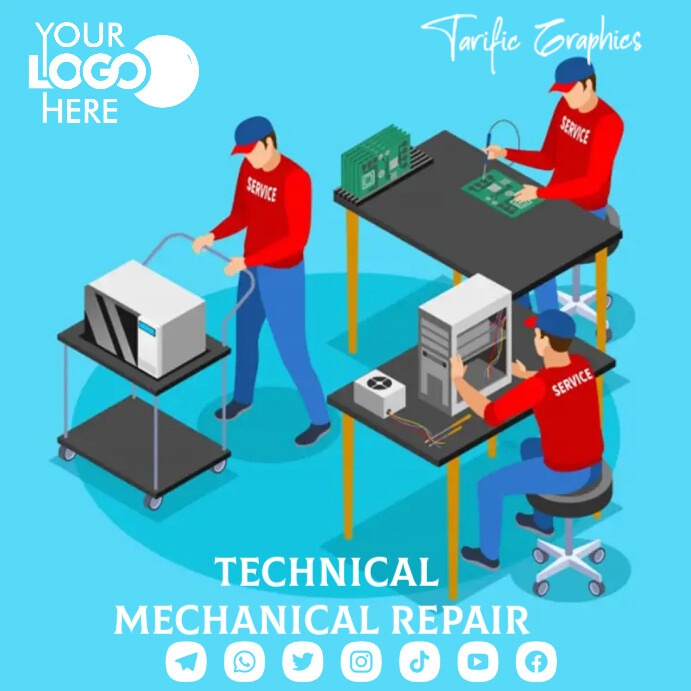 computer repair Template | PosterMyWall