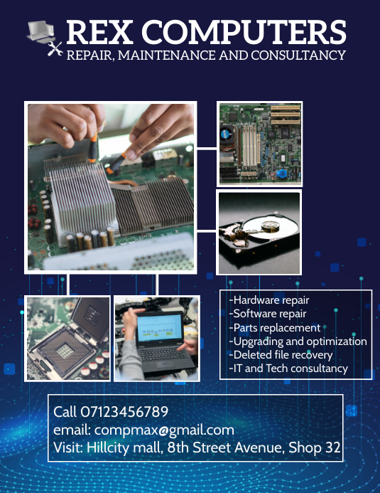 Computer Repair Flyer Template | PosterMyWall