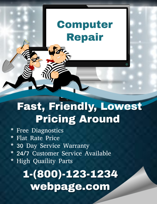 Computer Repair Template | PosterMyWall