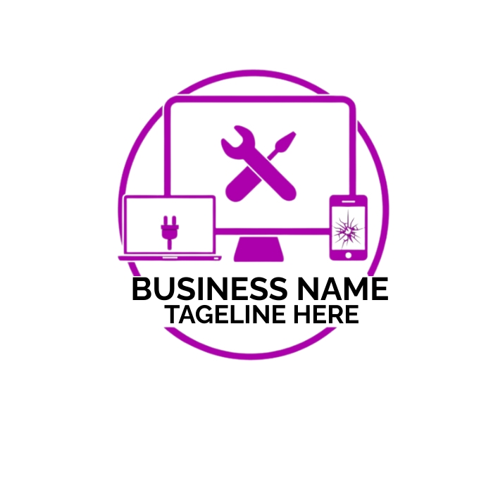 Copy of computer repair logo | PosterMyWall