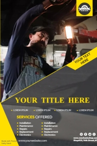 Repair Shop Poster Template | PosterMyWall