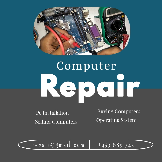 COMPUTER REPAIR SALES AND BUYING Template | PosterMyWall