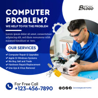 Computer Repair Service Ad Template | PosterMyWall