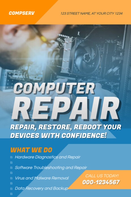 Copy of Computer Repair Service | PosterMyWall