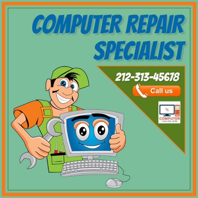 Computer repair service flyer template | PosterMyWall
