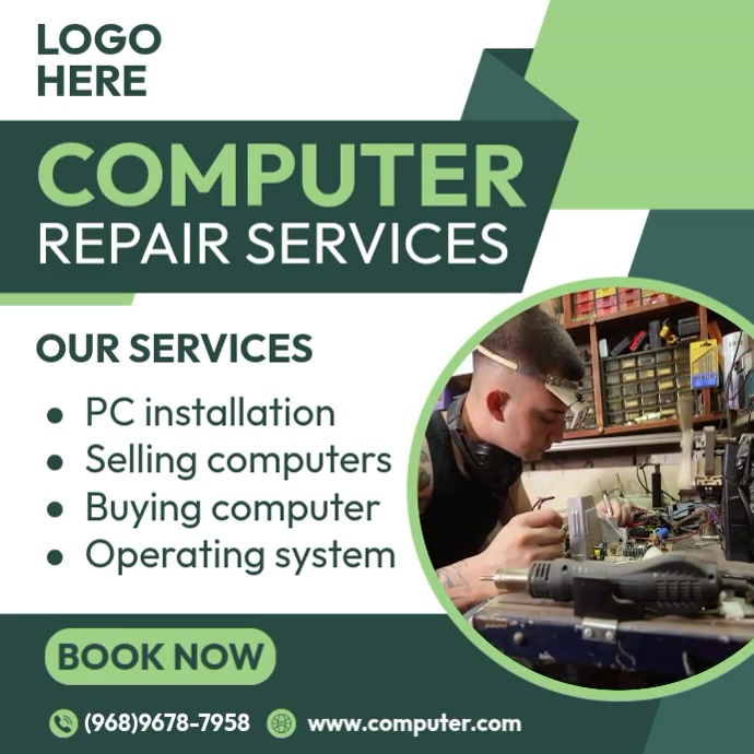 Computer Repair Services Template | PosterMyWall