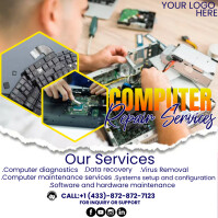 Computer service flyer Template | PosterMyWall