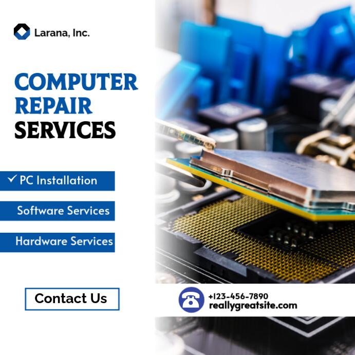 Copy of COMPUTER REPAIR SERVICES INSTAGRAM POST | PosterMyWall