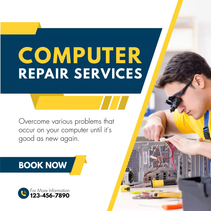 Copia de COMPUTER REPAIR SERVICES TEMPLATE | PosterMyWall