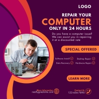 COMPUTER REPAIR SERVICES TEMPLATE | PosterMyWall