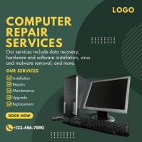 COMPUTER REPAIR SERVICES TEMPLATE | PosterMyWall