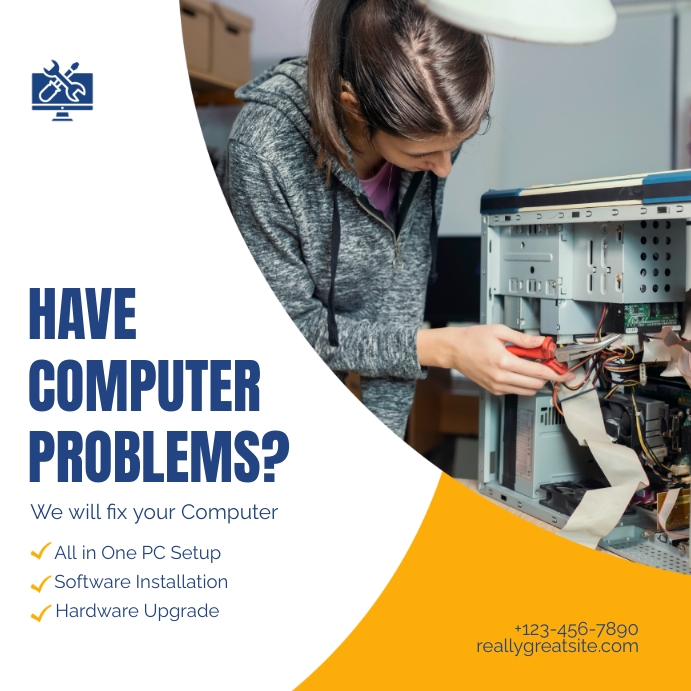 COMPUTER REPAIR SERVICES TEMPLATE | PosterMyWall