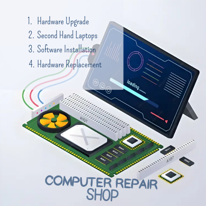 Plantilla de Computer Repair Shop | PosterMyWall