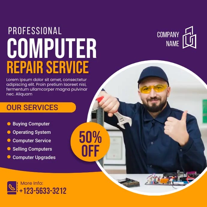 computer repair13 Template | PosterMyWall
