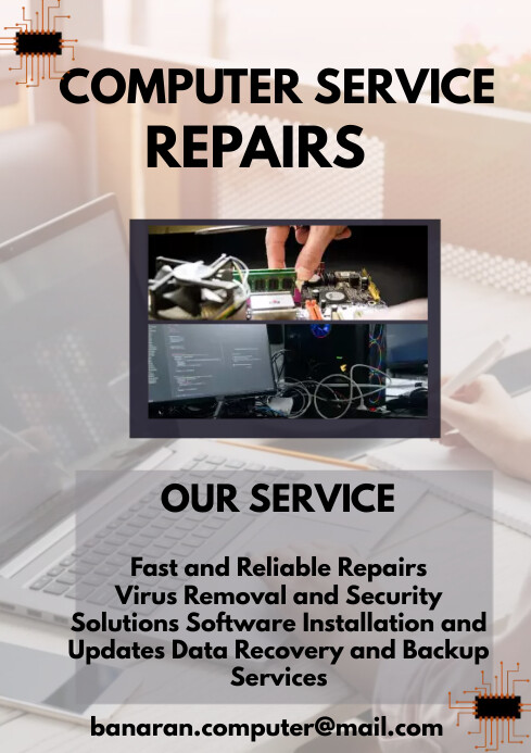 Computer Repairs Service Template | PosterMyWall