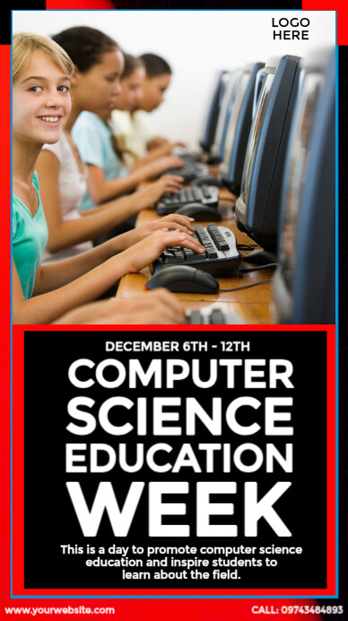 Computer Science Education Week Template | PosterMyWall