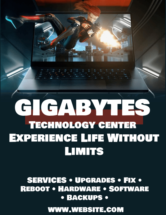 Computer service Template | PosterMyWall