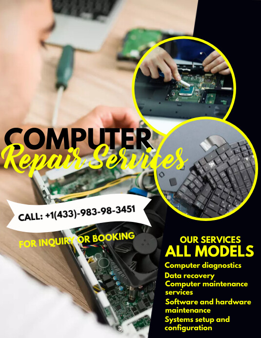 Computer service flyer Template | PosterMyWall