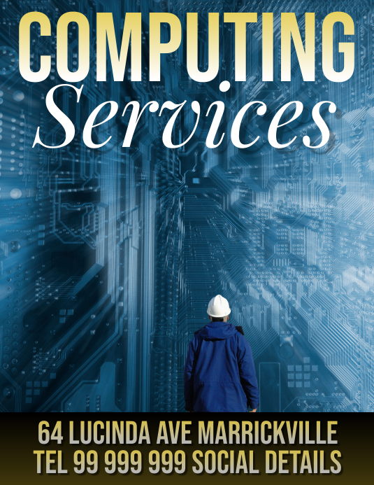 Copy of computing services | PosterMyWall