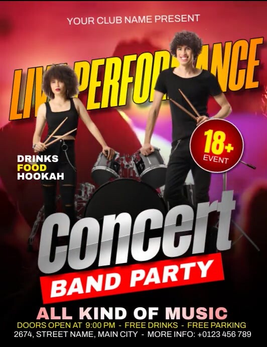 Plantilla de Concert Ads | PosterMyWall