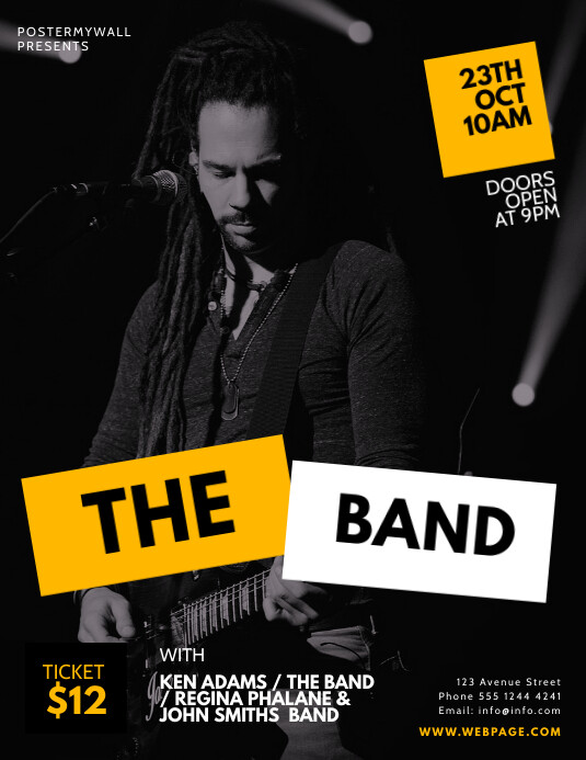 Copy of Concert Band Flyer Design Template | PosterMyWall