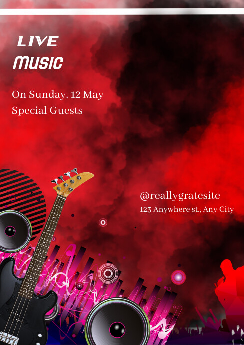 concert/ band flyer Template | PosterMyWall