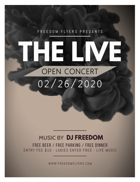 Copy of Concert/Band Flyer Template Design | PosterMyWall