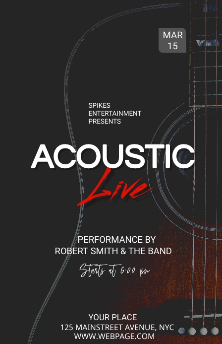 Concert/Band Flyers Template | PosterMyWall