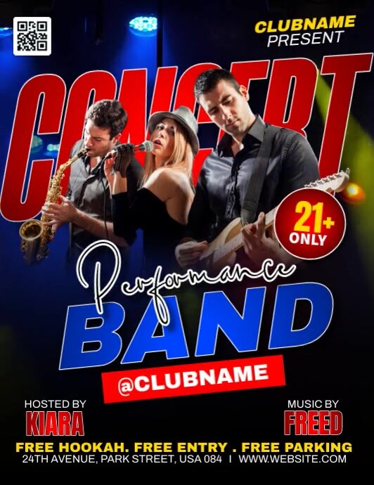 Plantilla de Concert Band Performance | PosterMyWall