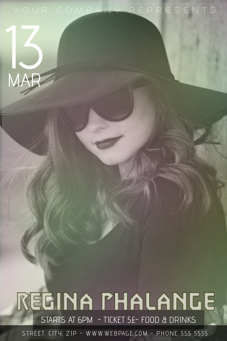 concert band singer flyer template | PosterMyWall